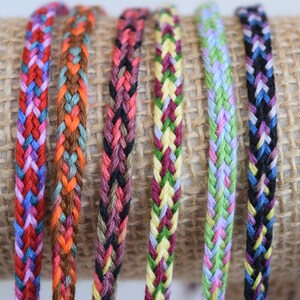 Unisex Handwoven Bracelets or Anklets With Multi-colored Changing ...