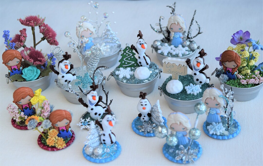 Frozen Olaf Elsa and Anna Miniature Scenes and Miniature - Etsy