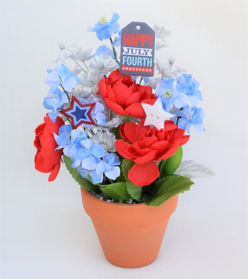 4th of July Miniature and Small American Flag Patriotic Clay - Etsy