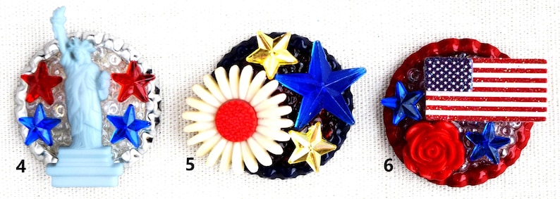 Patriotic Pins, Magnetic Pins, Magnets, Keychains, Backpack Clips ...