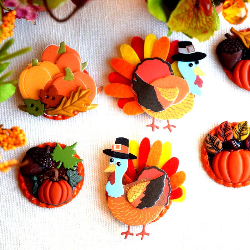 Thanksgiving Buttons - Etsy