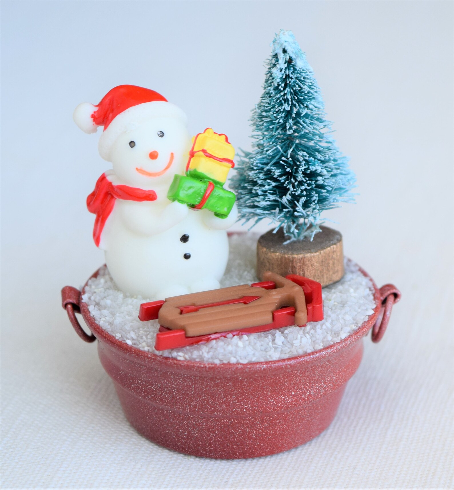 Miniature Holiday Christmas Figurine Scenes and Miniature - Etsy