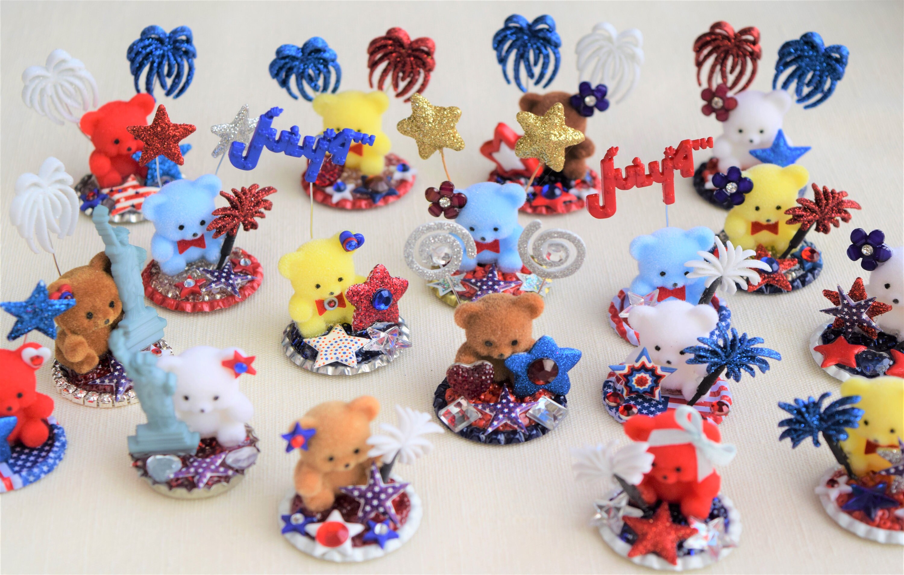 4th of July Independence Day Patriotic Miniature Figurine | Etsy