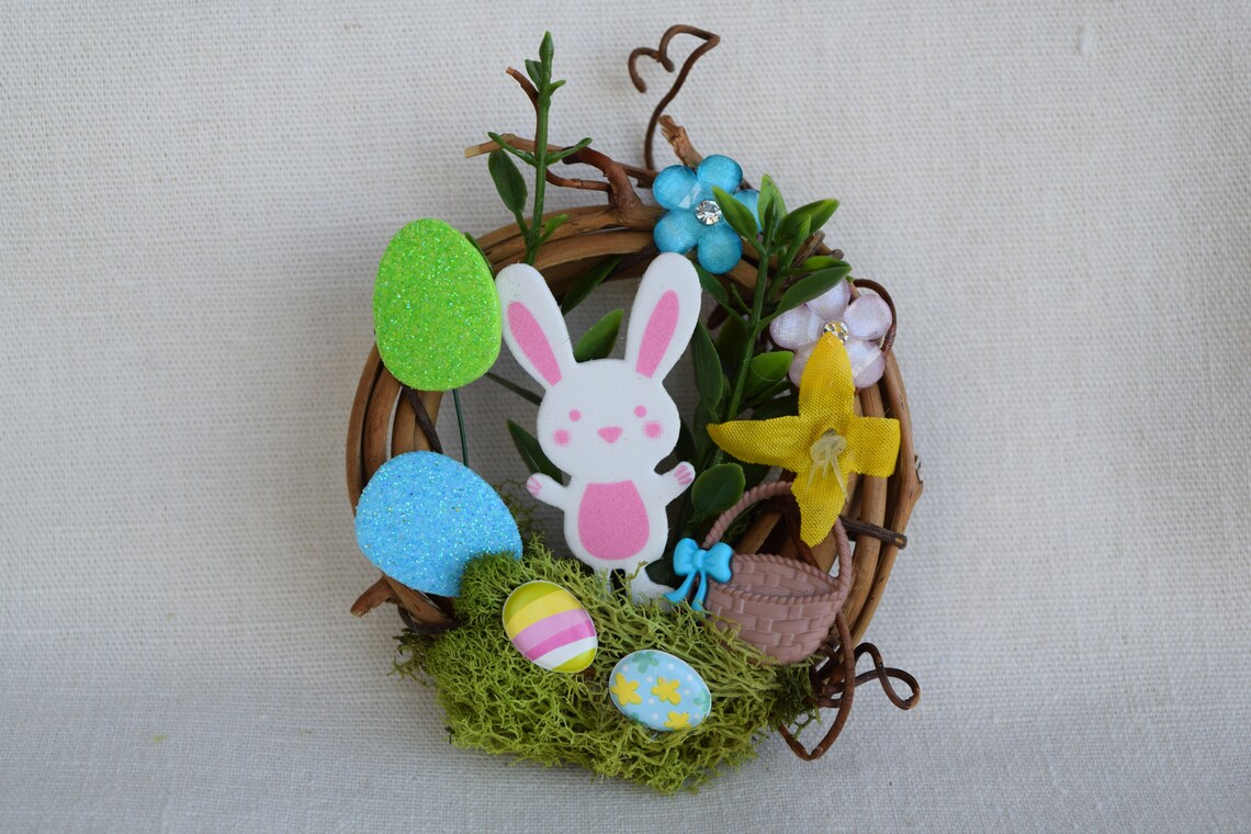 Miniature Grapevine Wreaths For Easter Miniature Hanging | Etsy