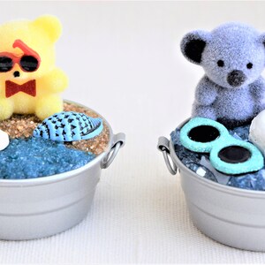 Miniature Beach, Hawaiian, Ocean, Dolphins, Mermaids, Flamingo Scenes ...