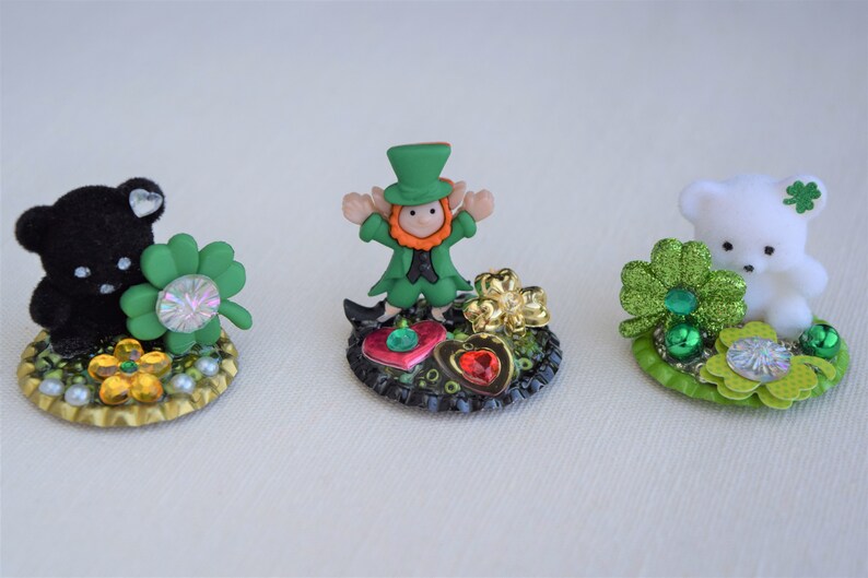 St. Patrick's Day Miniature Figurine Scenes | Etsy