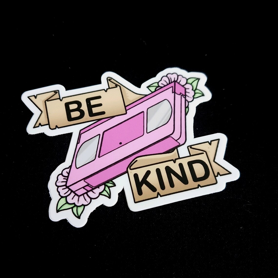 Be Kind Sticker || Cute, VHS, Retro, Nostalgic, 90s, Pastel, Goth ...