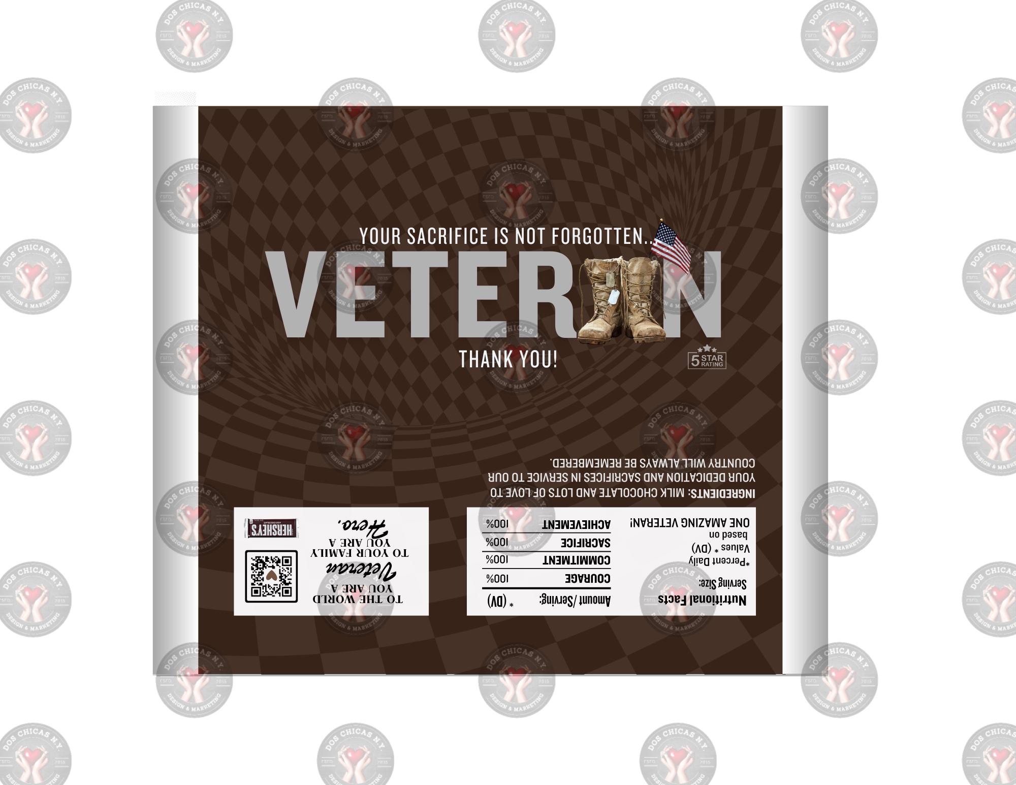 Veteran Candy Bar Wrapper: Military Appreciation (digital Download) - Etsy
