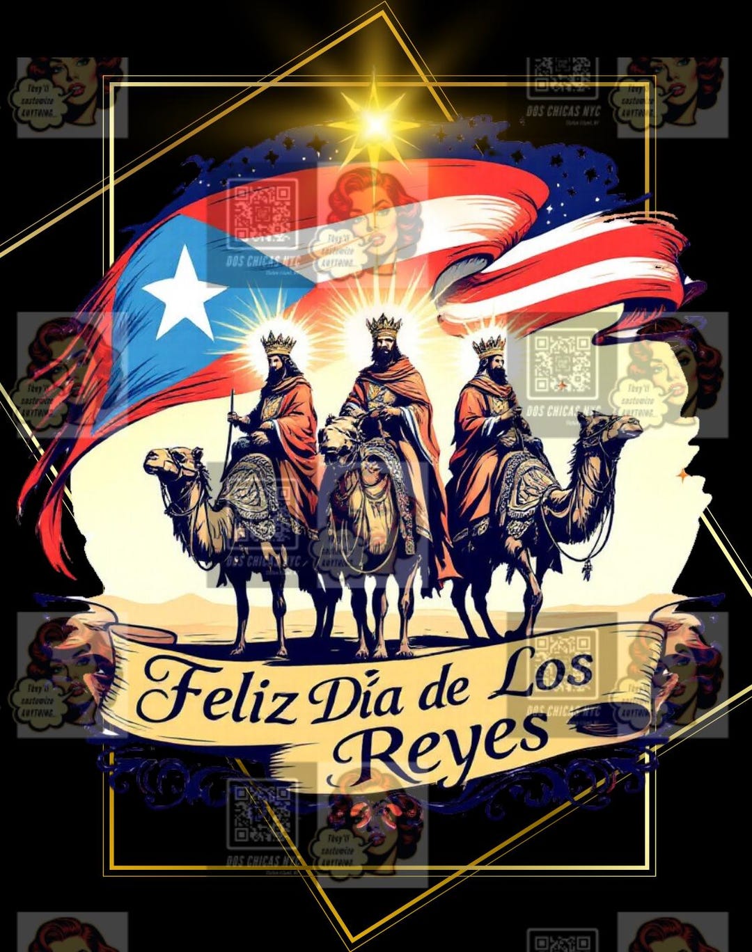 Día De Los Reyes, 3 Kings Day Digital File, Create Your Own Label ...