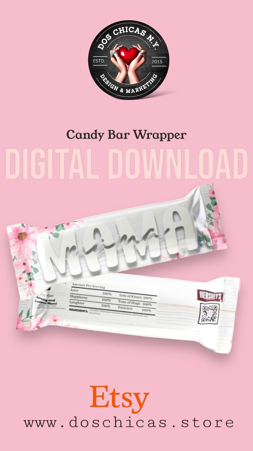 Mom, Mum, Mommy, Candy Bar Wrapper, Hershey Candy Bar, Personalized ...