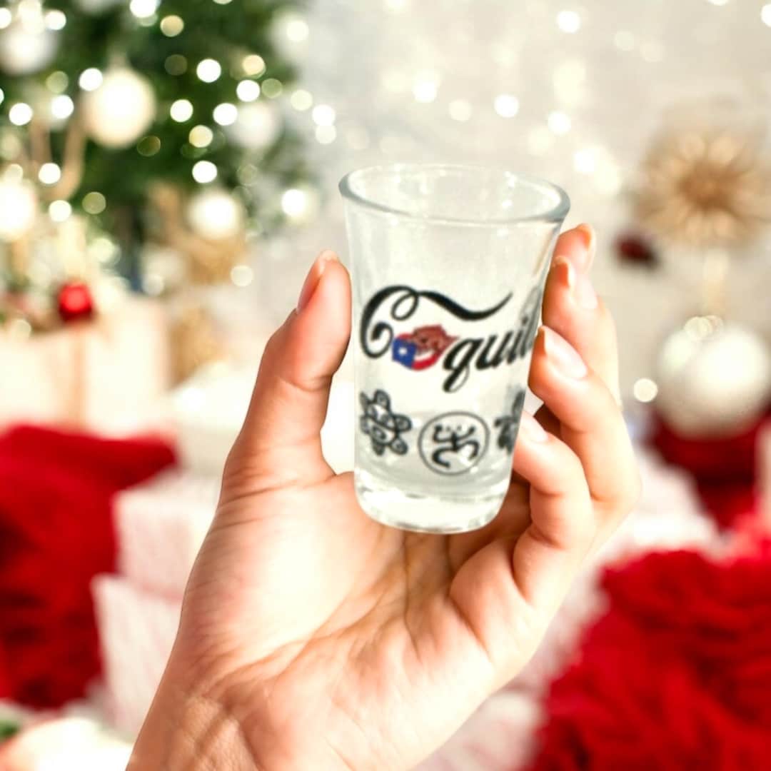 Puerto Rico Shot Glass: Taino & Coquito Designs - Etsy