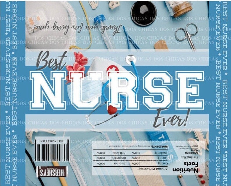 Nurse Digital Candy Bar Wrapper Pre-designed PNG Formatted - Etsy