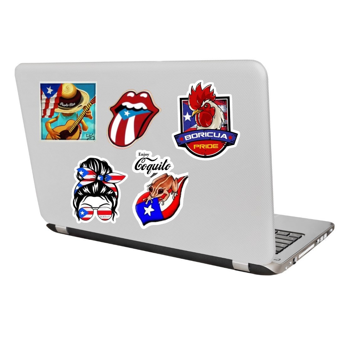 Puerto Rican Pride Decals: Boricua Laptop Stickers - Etsy