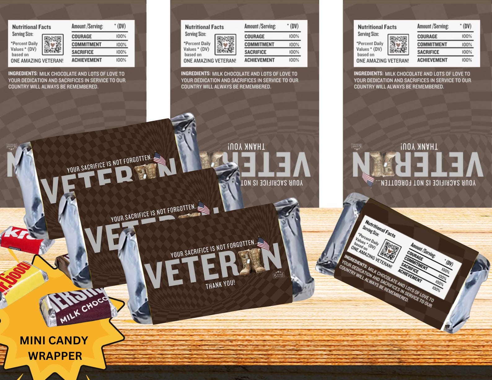Veteran Candy Bar Wrapper: Military Appreciation (digital Download) - Etsy