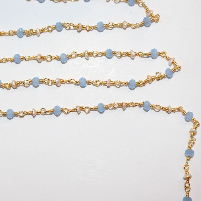 Blue Crystal Chain - Etsy