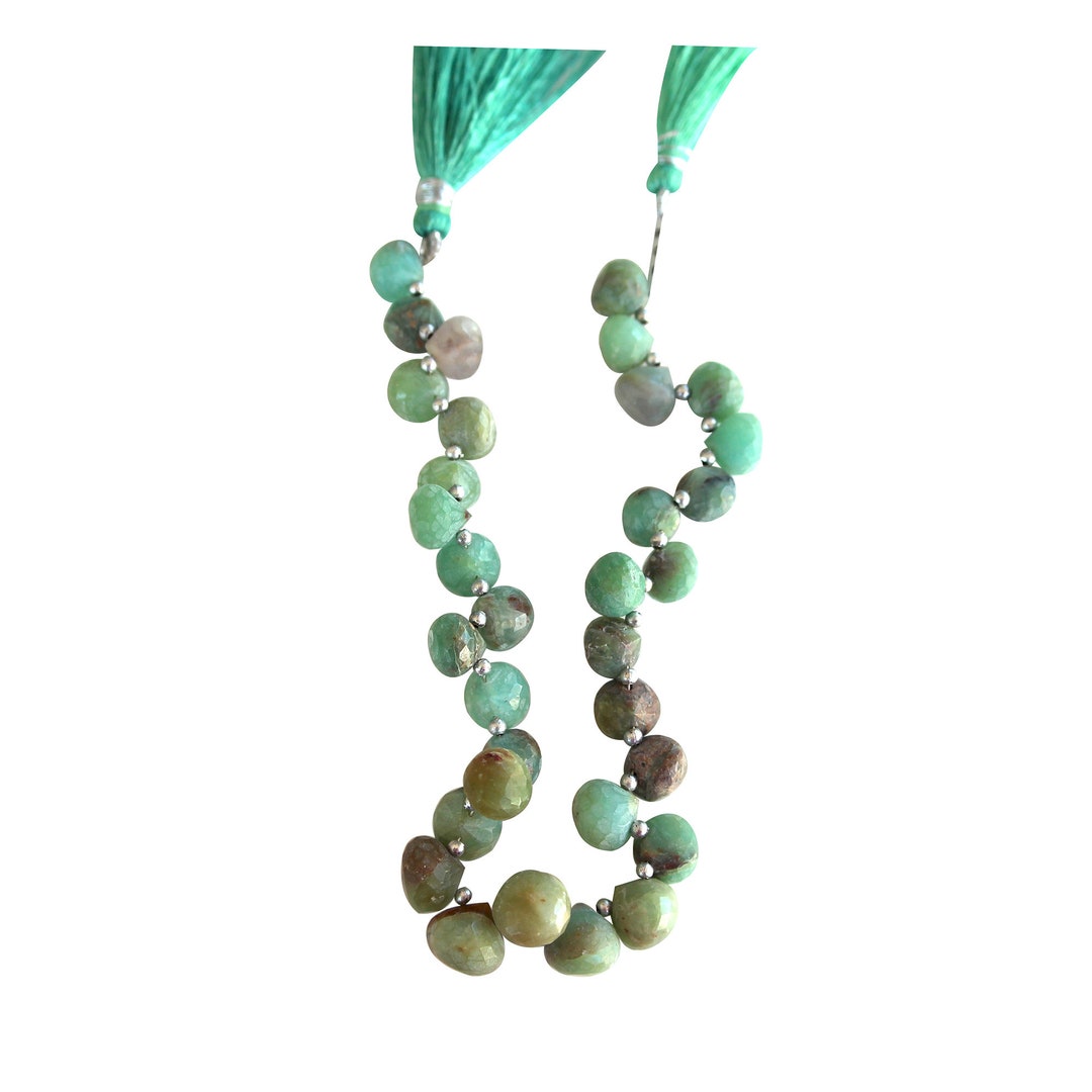 Peruvian Opal Faceted Onion Strand Natural Semi-precious Gemstone 65 ...