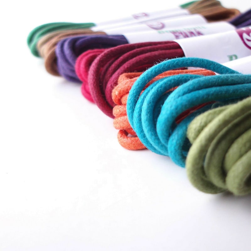 Round Wax Cotton Laces - Etsy UK