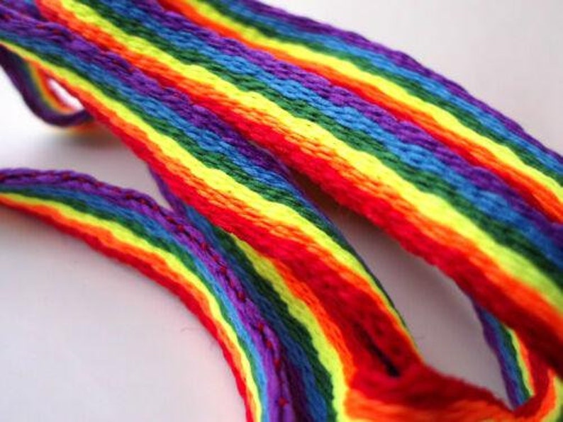 Rainbow Laces Gay Pride Multi Coloured Flat 10mm Shoes - Etsy UK