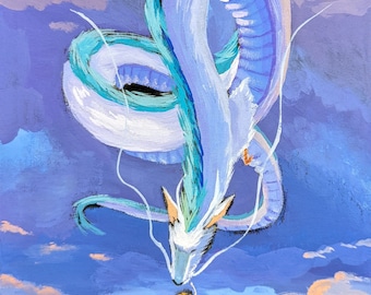 Spirited Away Haku Flying