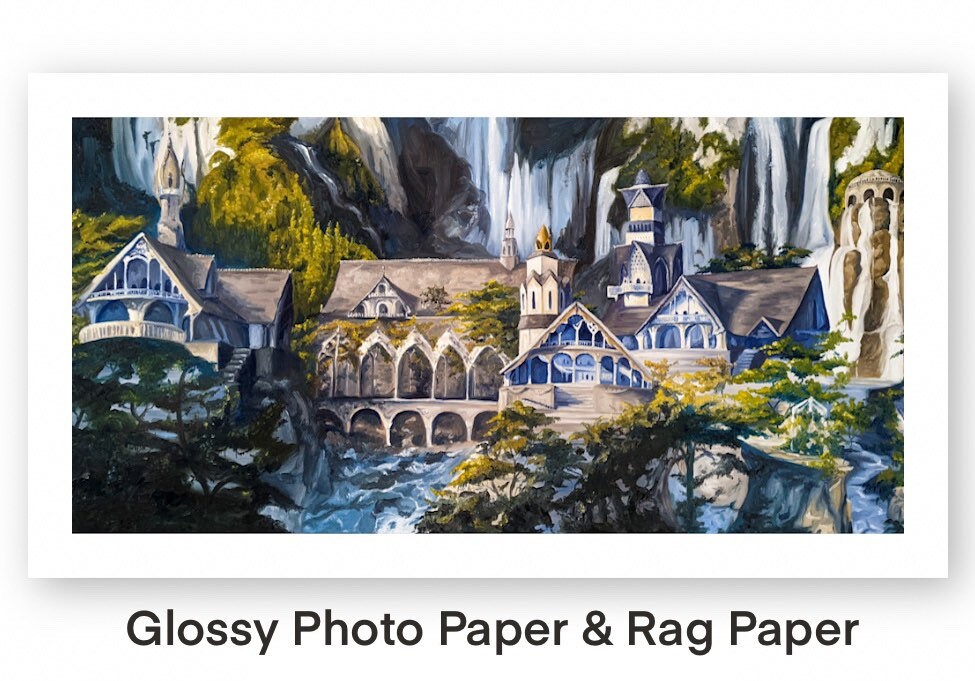 Lord of the Rings Rivendell PRINT ONLY - Etsy