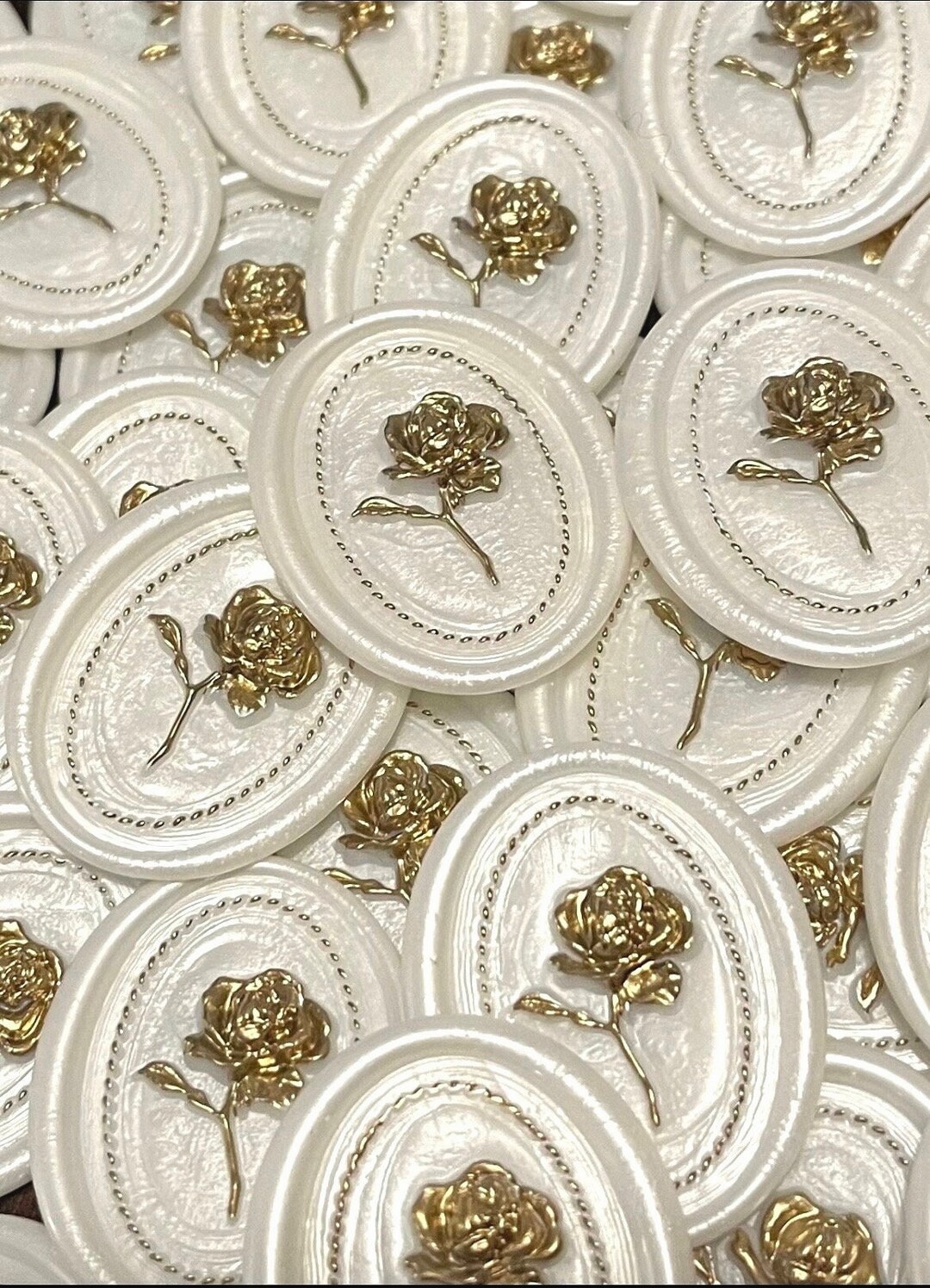 Rose Wax Seal Stamps, White Rose Seal, Rose Wax Seal, Floral Wax Seal ...