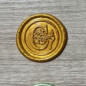 Initial Wax Seals Initial Wax Stamp Letter Initial Seal - Etsy