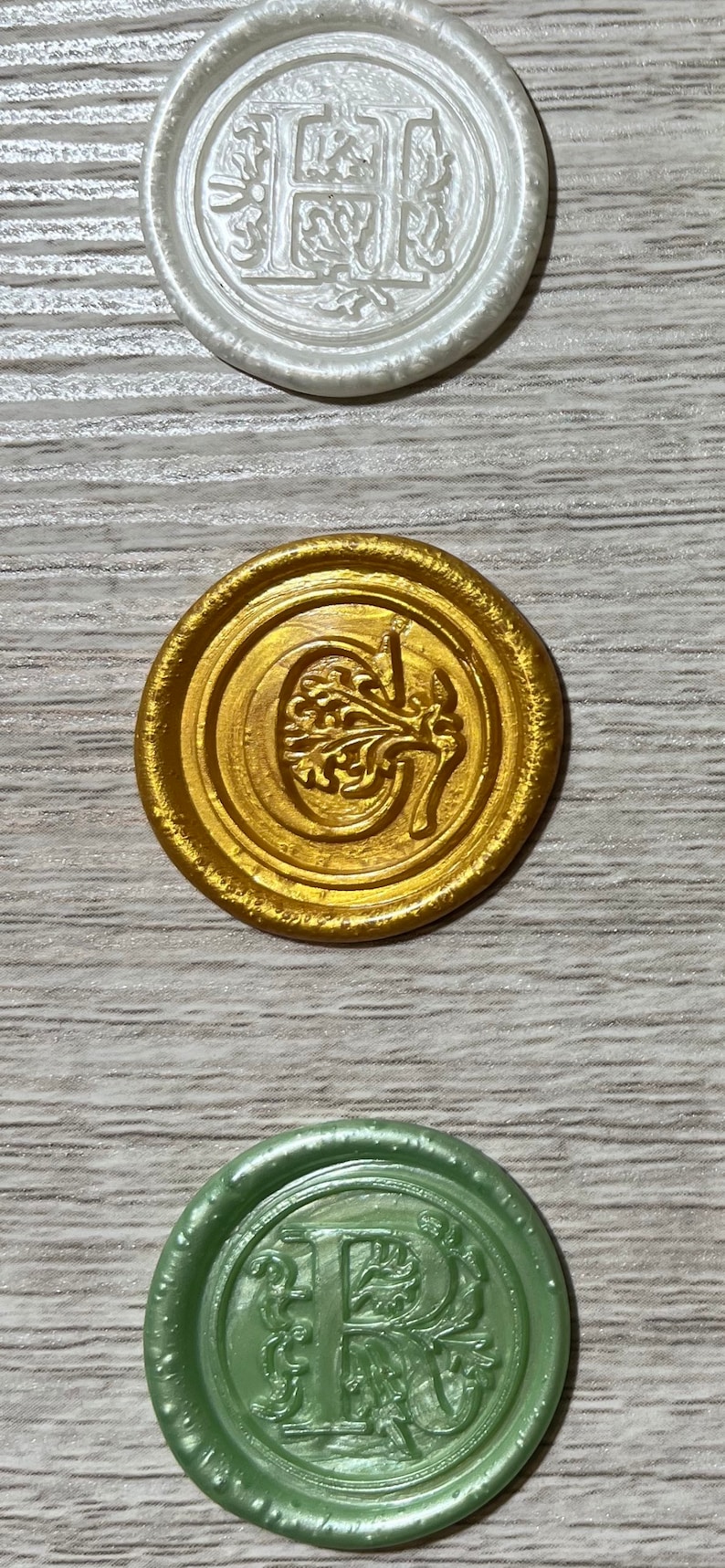 Initial Wax Seals Initial Wax Stamp Letter Initial Seal - Etsy