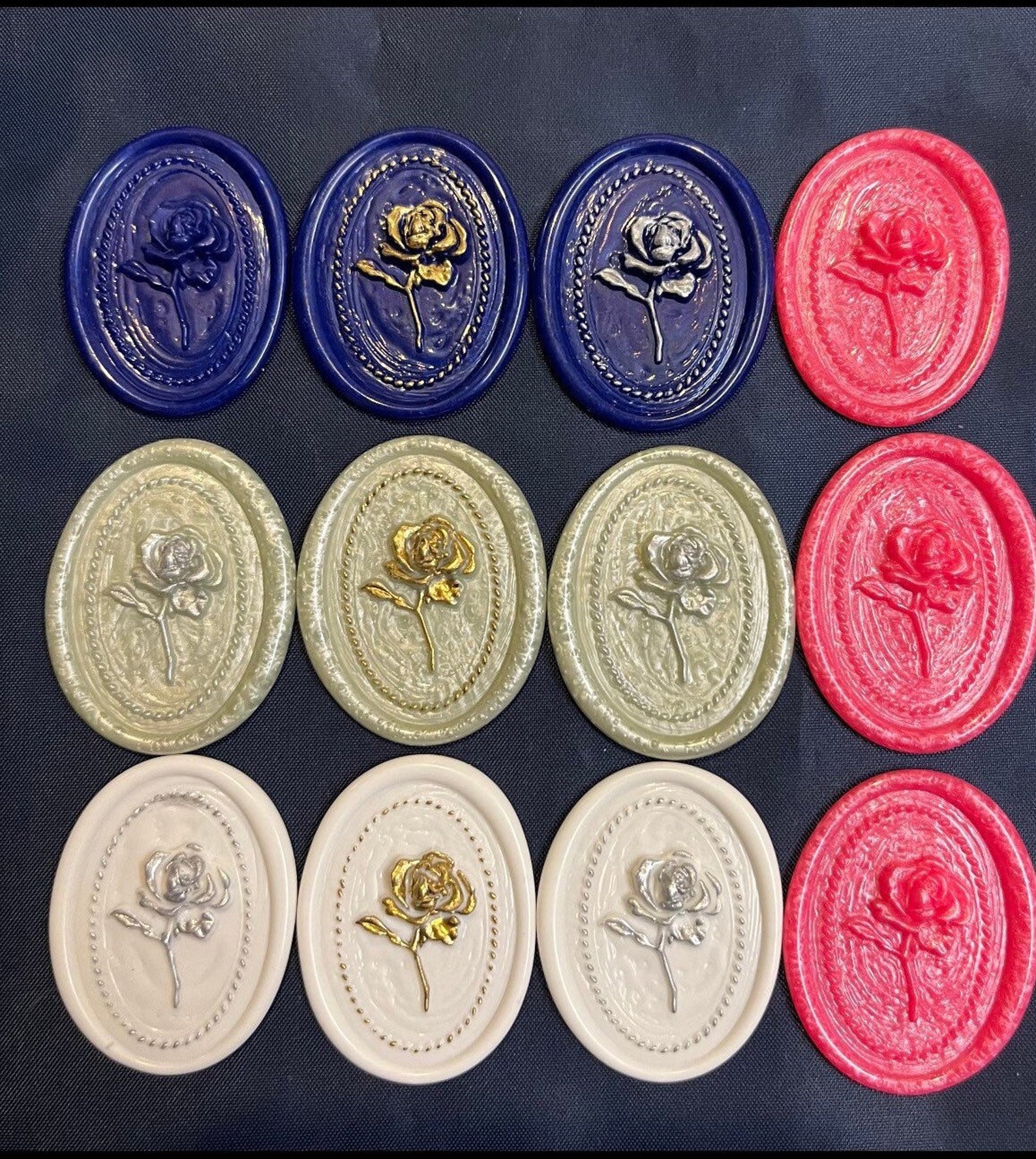 Rose Wax Seal Stamps White Rose Seal Rose Wax Seal Floral - Etsy