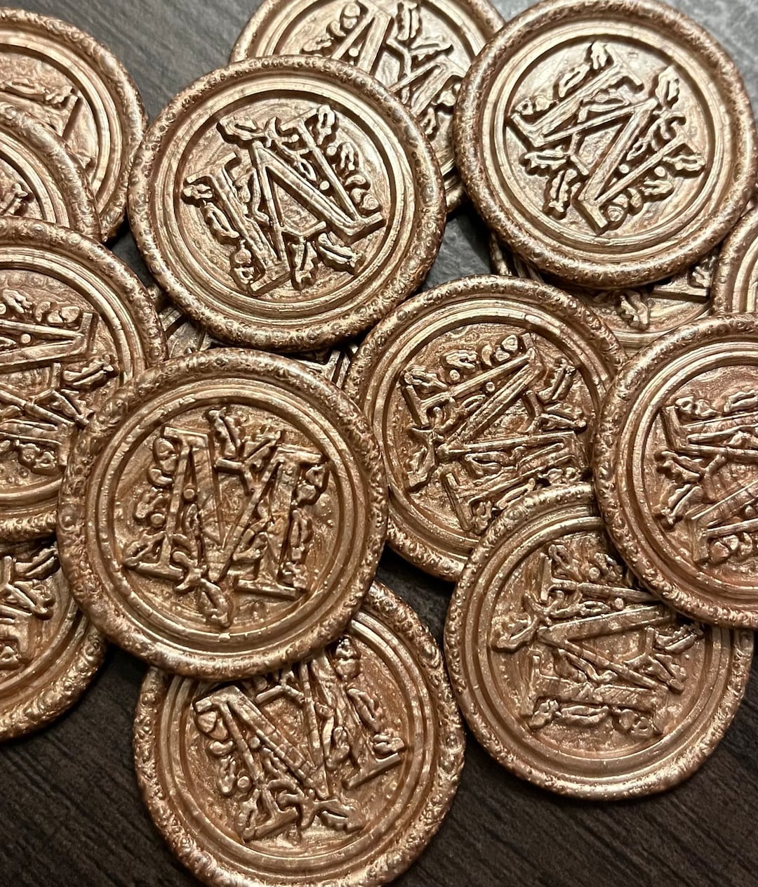 Initial Wax Seals Initial Wax Stamp Letter Initial Seal - Etsy