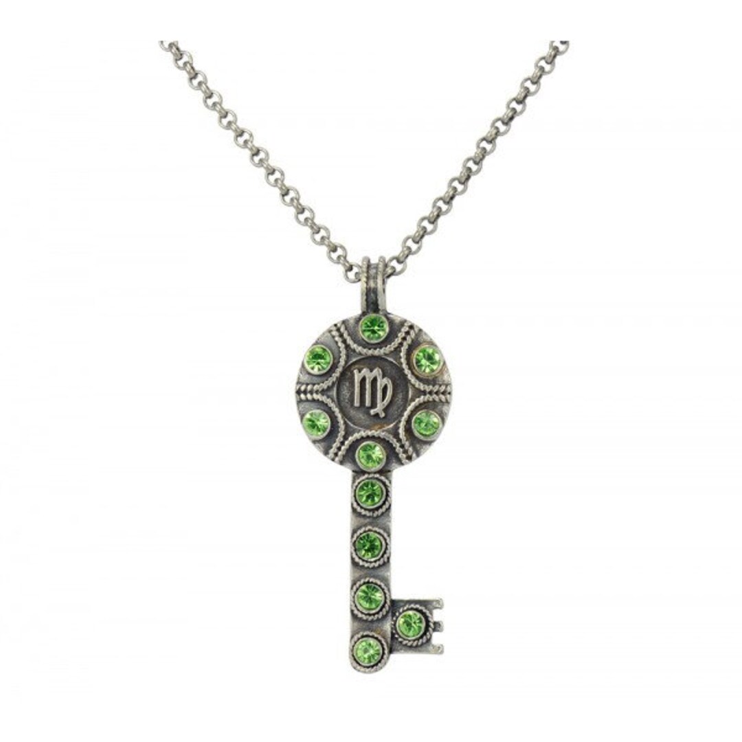 Virgo Womens Pendant Necklaces Key Zodiac Sign Necklace - September ...