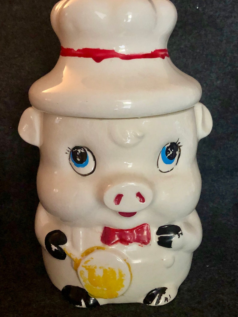 Vintage Pig Chef Cookie Jar From Japan | Etsy