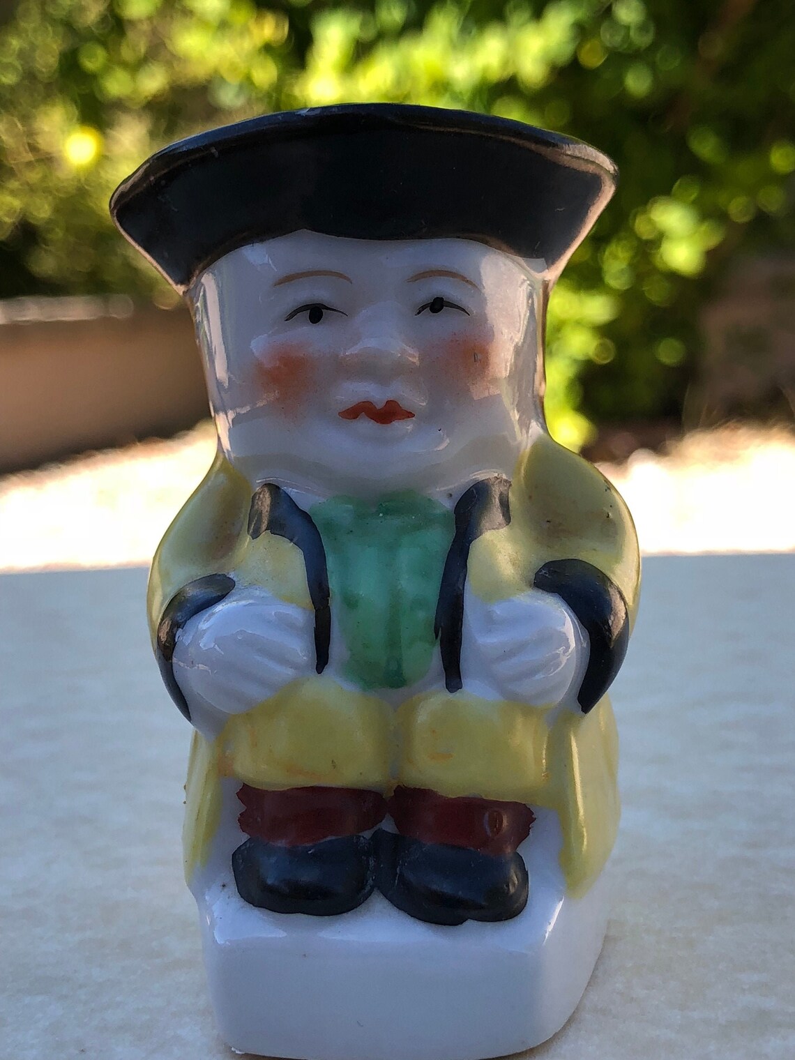 Miniature Toby Pitcher, Colonial Man Sitting With Yellow Suit. Japan - Etsy
