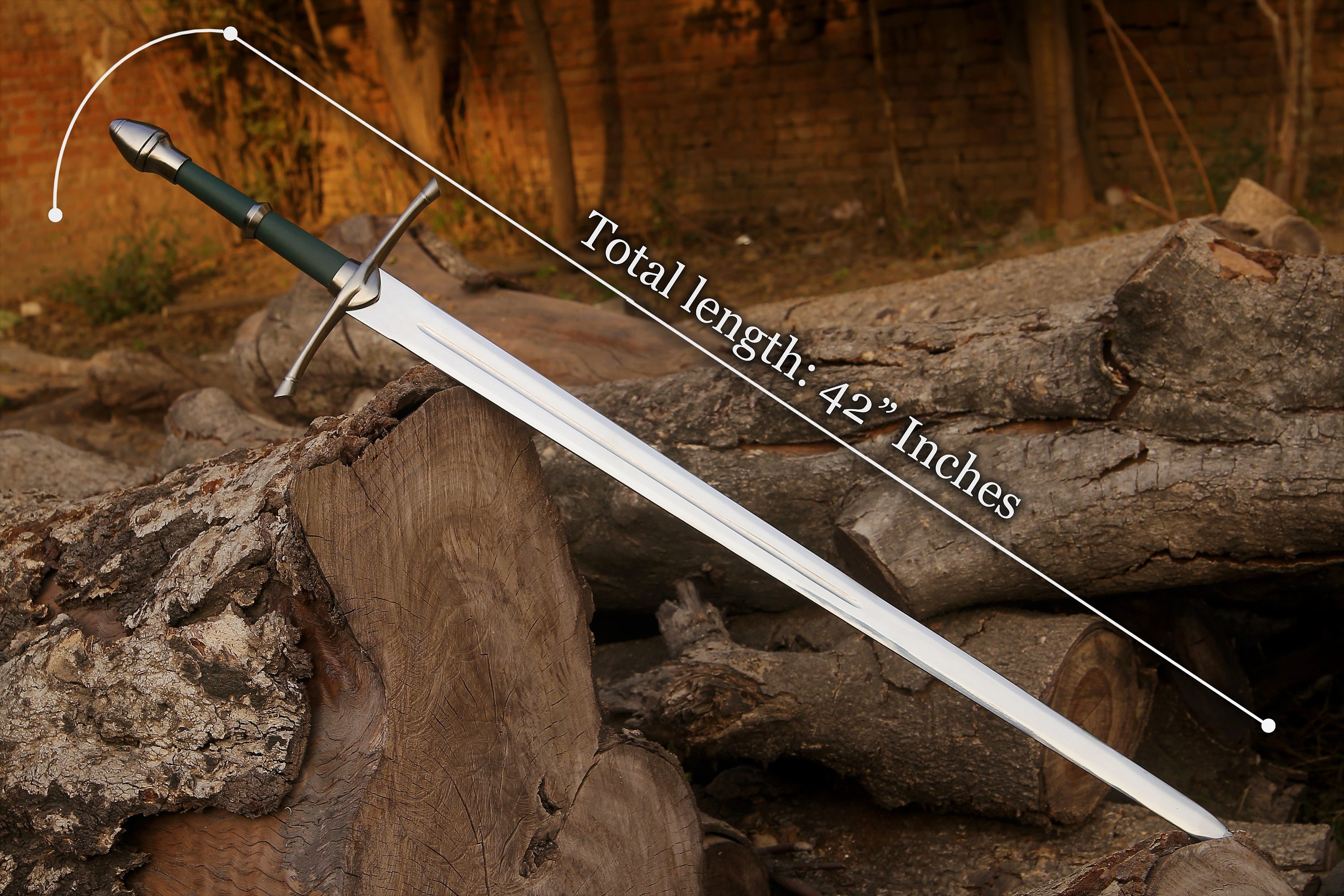 Hand Forged Fully Functional Viking Strider Sword LOTR Replica Aragorn ...