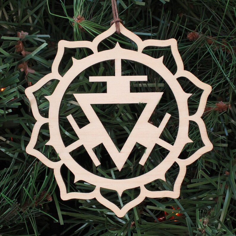 Chakra Symbols Holiday Ornaments Set Set of Seven Laser - Etsy