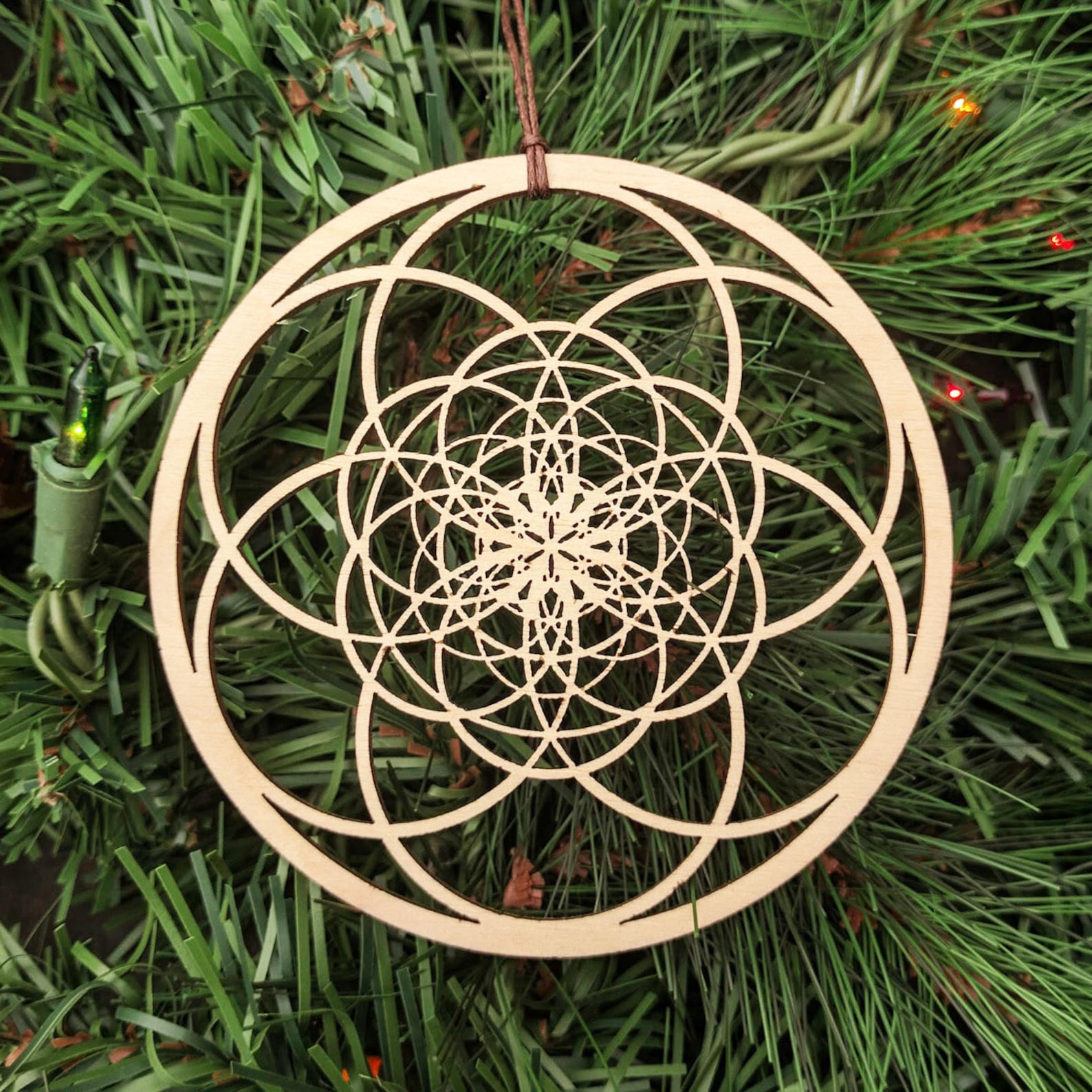 Fibonacci Seed of Life Ornament Sacred Geometry Symbol Laser - Etsy