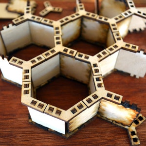 DIY Honeycomb Cube Grid Shelf Display - Sacred Geometry Hexagon ...