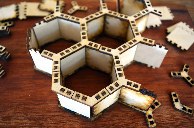 DIY Honeycomb Cube Grid Shelf Display Sacred Geometry - Etsy