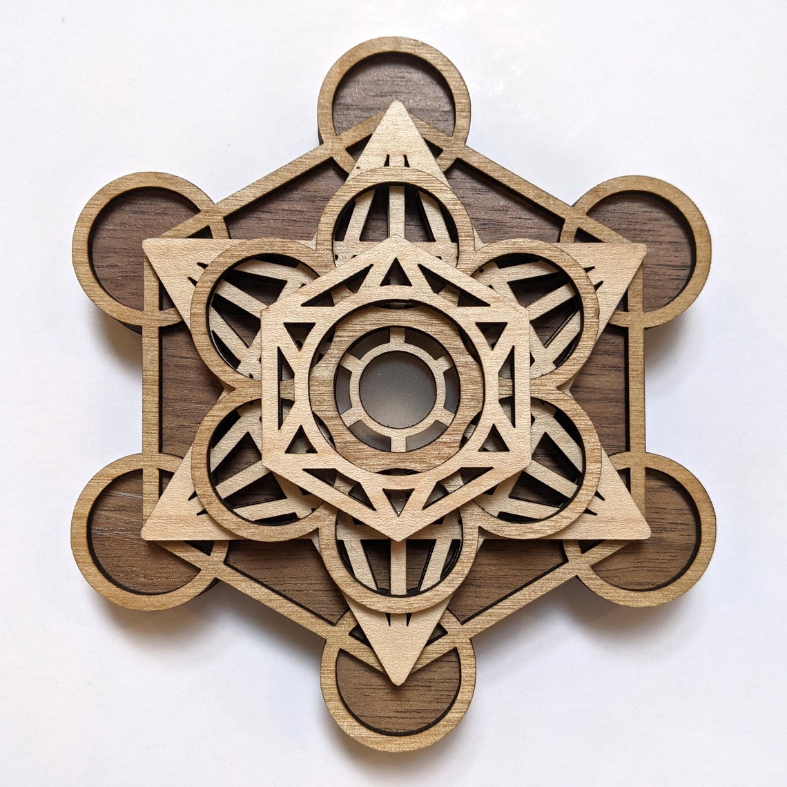 Metatron's Cube LED Table Light Crystal / Sphere Stand | Etsy