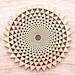 Phi Triangle Grid 18 or 22 Wood Wall Art Laser Cut Wooden Living Room ...