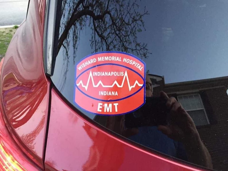 Wishard Memorial Hospital EMT calcomanía reflectante pegatina ...