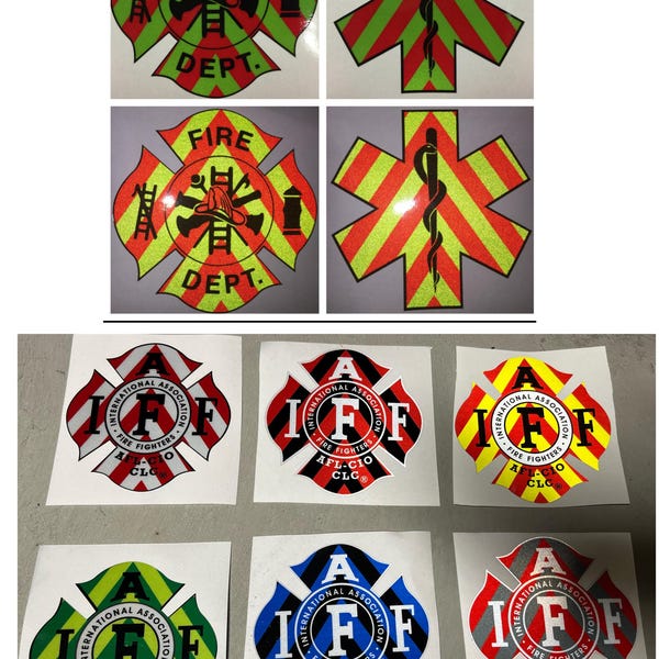 4 Firefighter Decal - Etsy UK