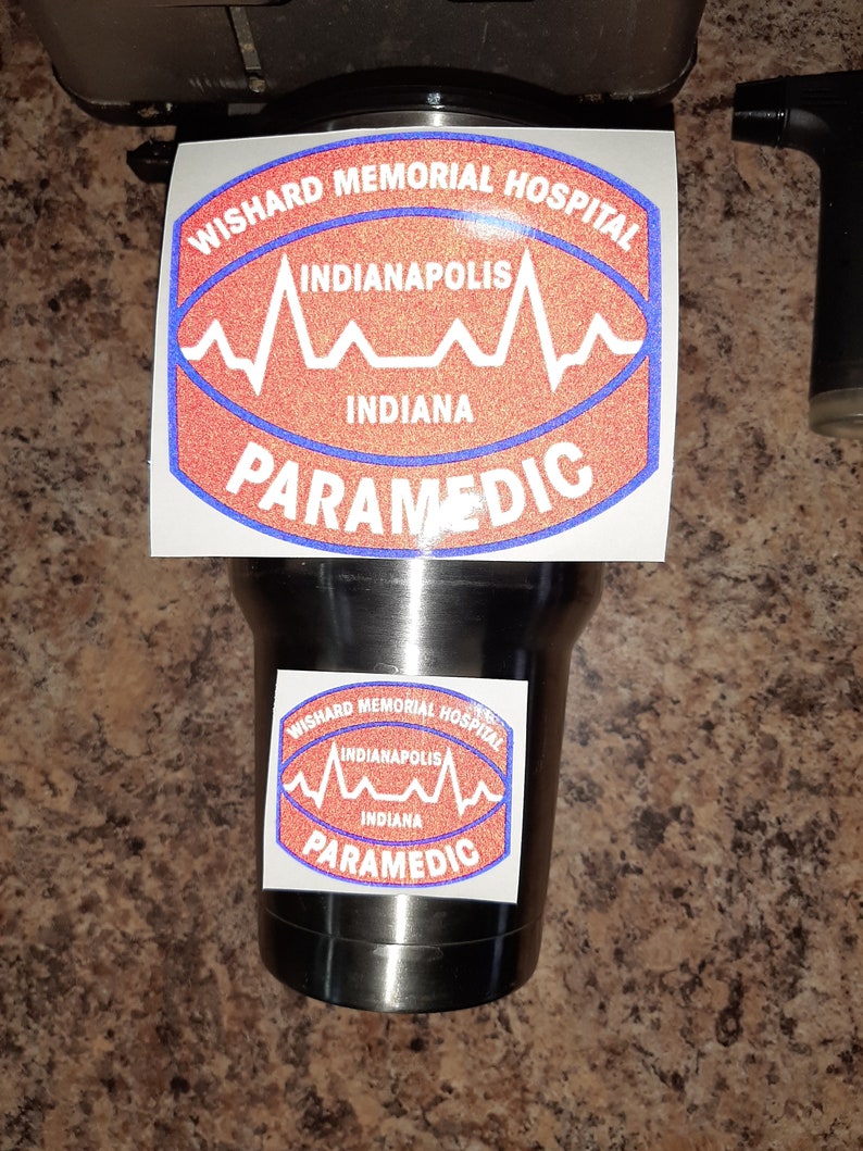 Wishard Memorial Hospital Paramedic Reflective Decal Sticker ...