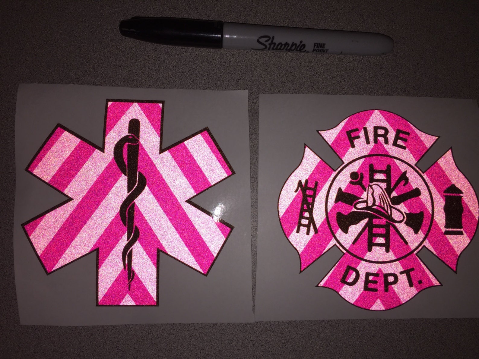 PINK Fire Department Firefighter EMT EMS Paramedic Decal - Etsy