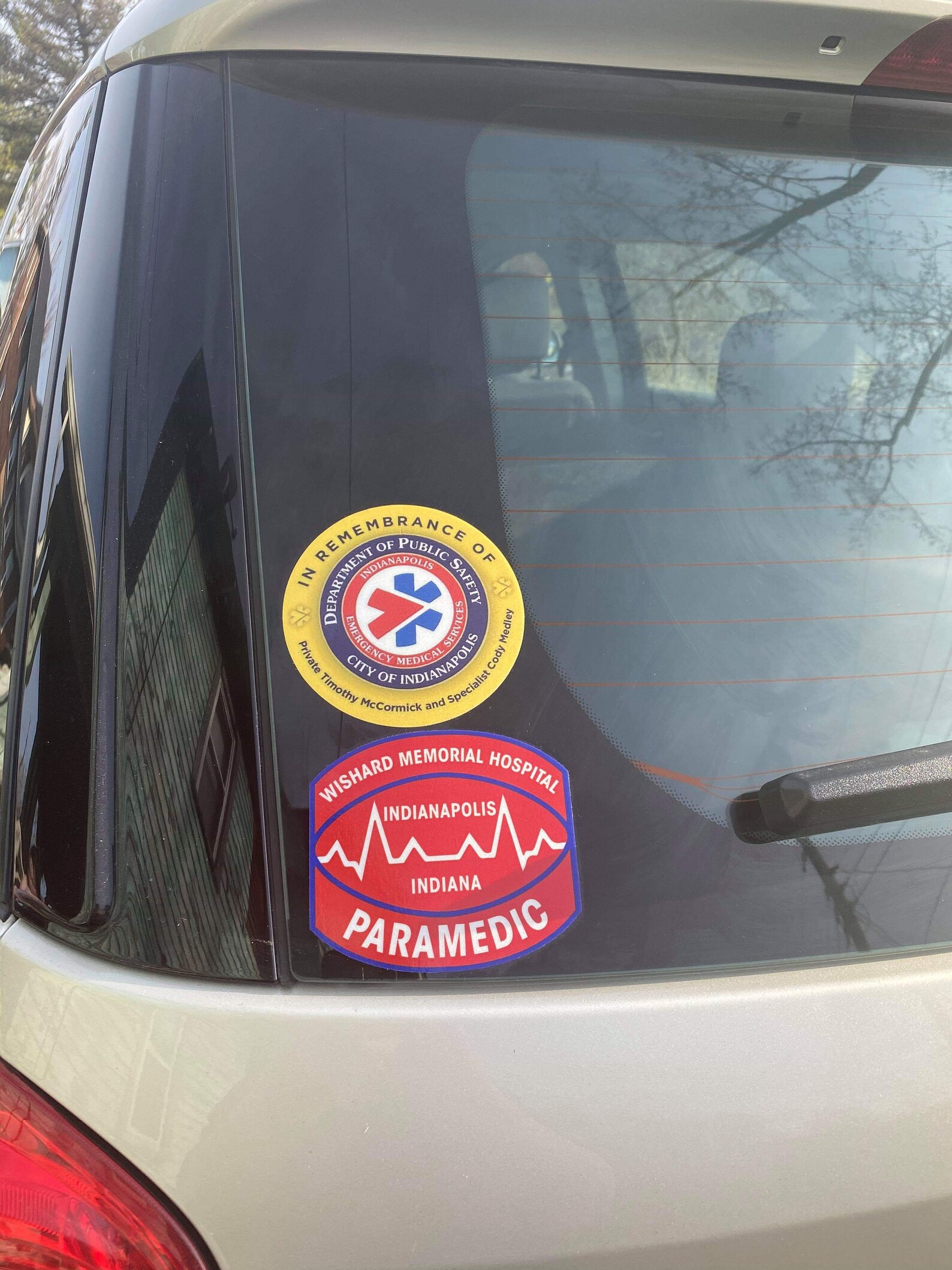 Wishard Memorial Hospital Paramedic Reflective Decal Sticker ...