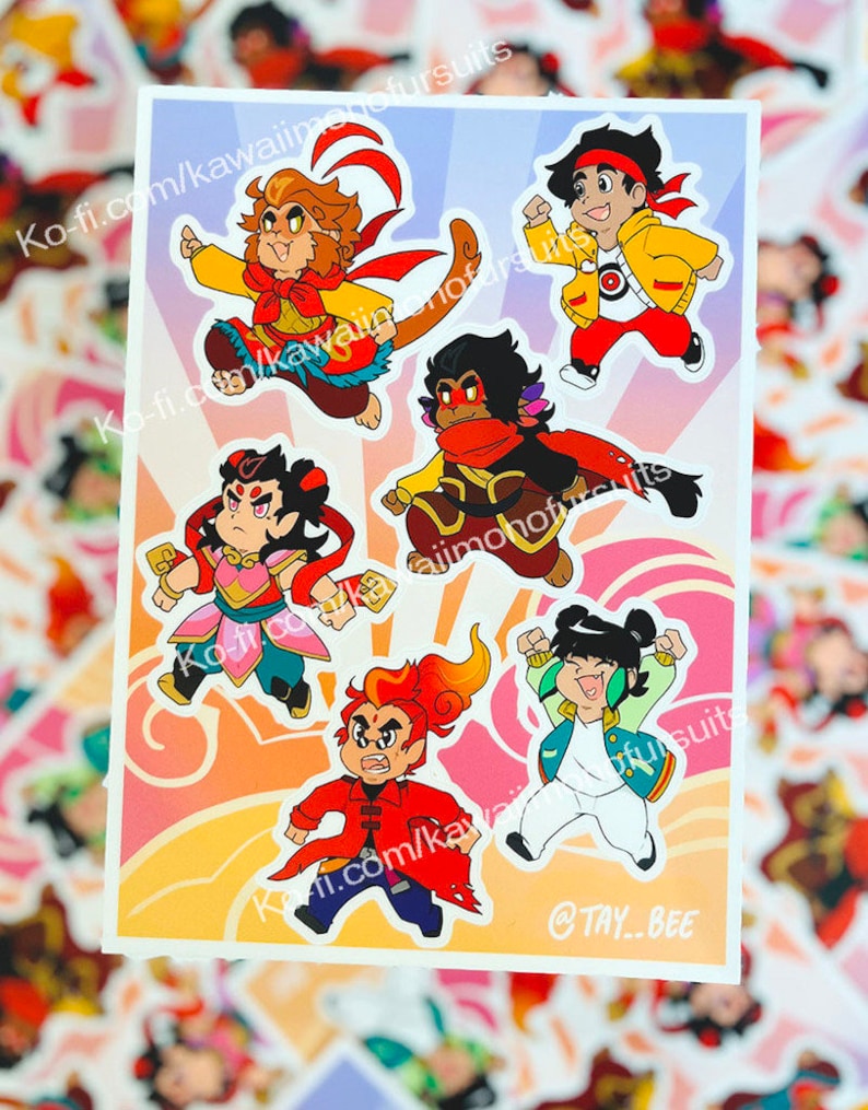 Monkie Kid Sticker Sheet - Etsy