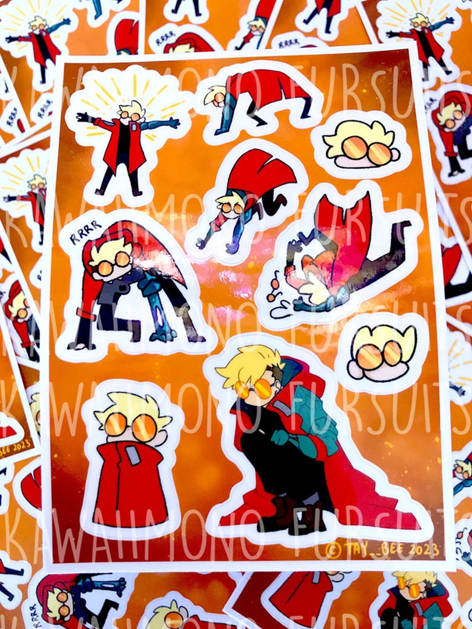 Critter Vash Trigun Sticker Sheet - Etsy