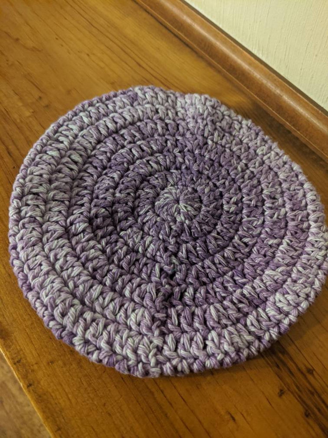 Crochet Mottled Purple Flying Disc - Etsy