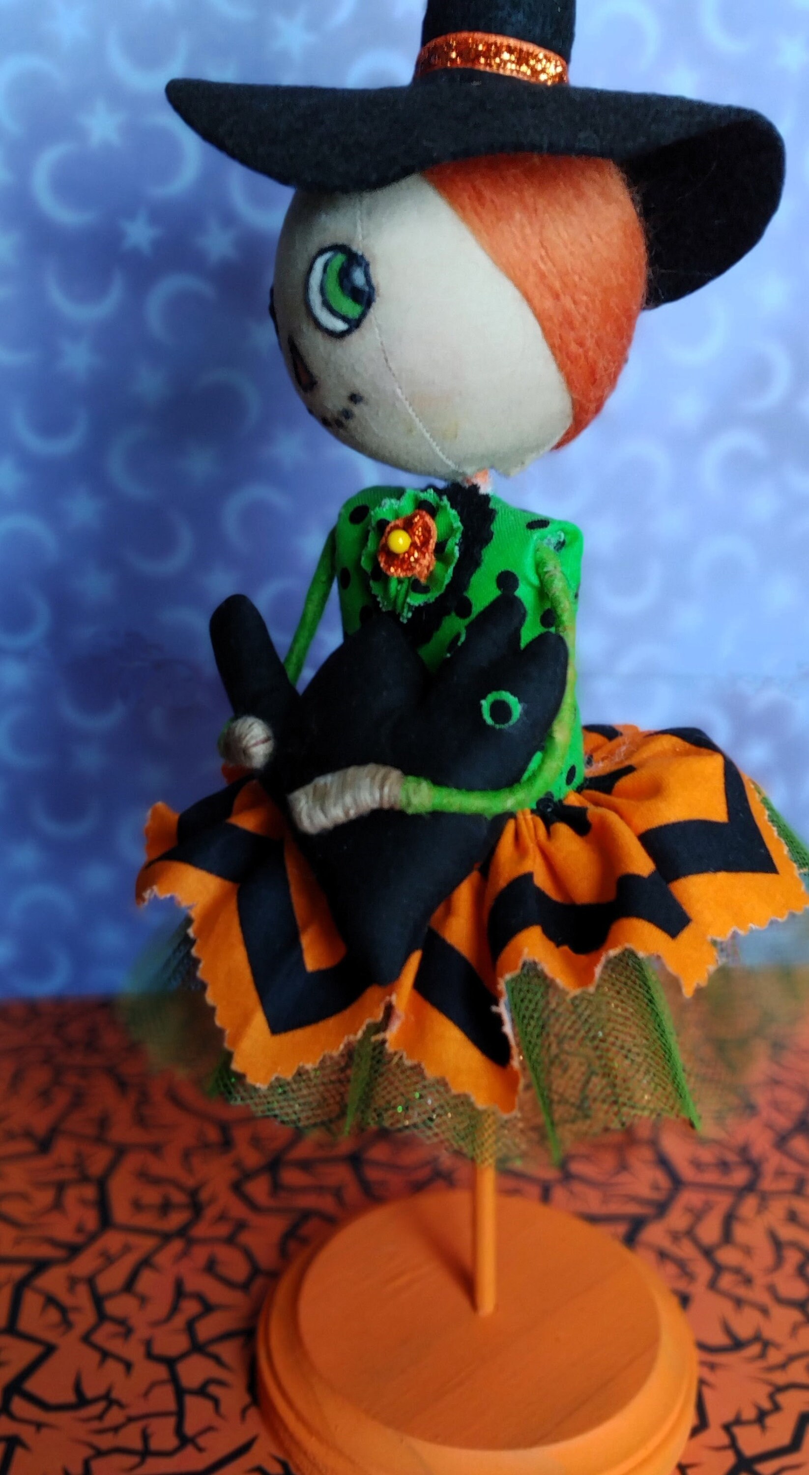 Sweet Fiona the Witch and Her Little Cat Mitch ~ OOAK ~ Collectible ...