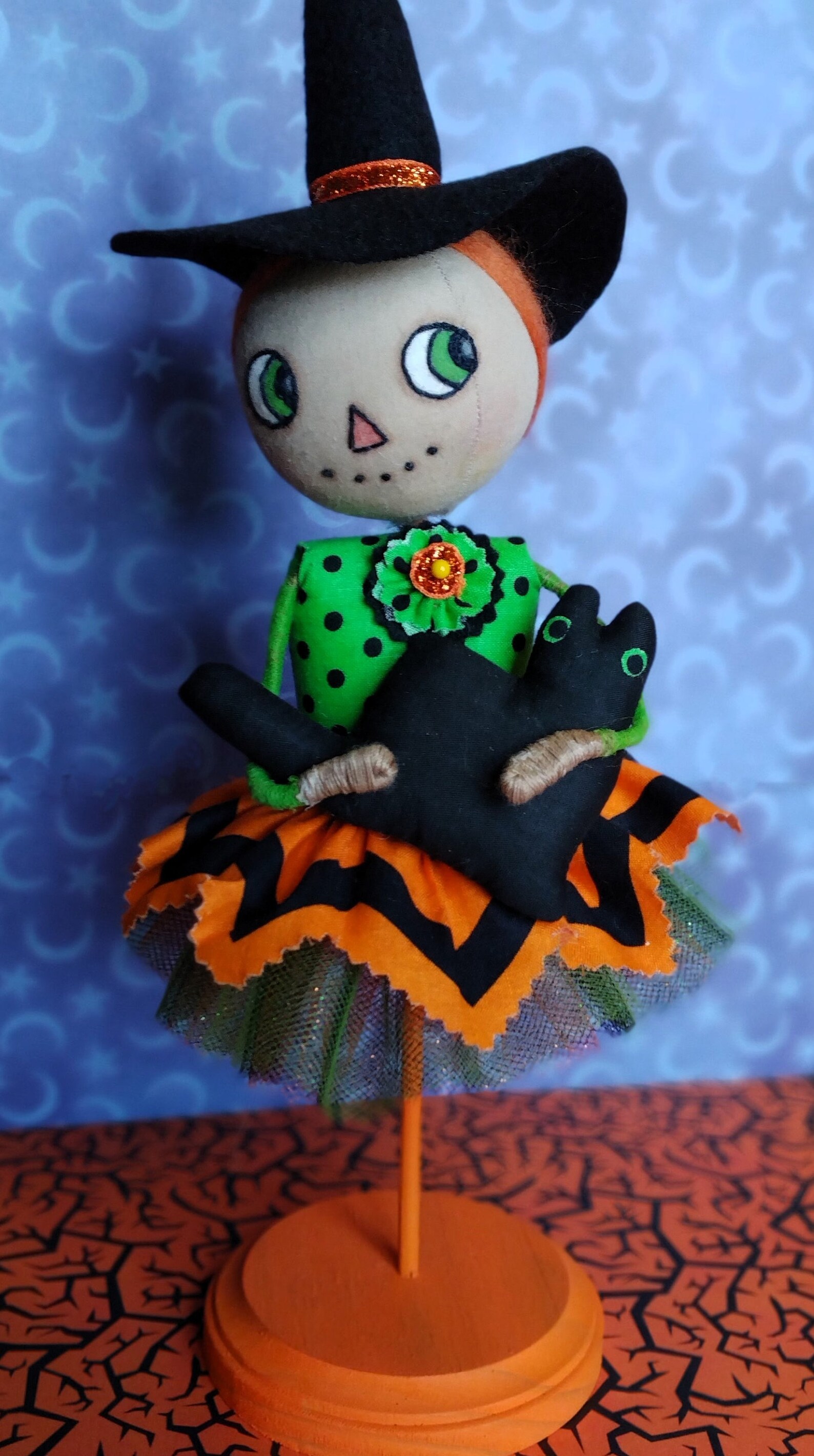 Sweet Fiona the Witch and Her Little Cat Mitch ~ OOAK ~ Collectible ...