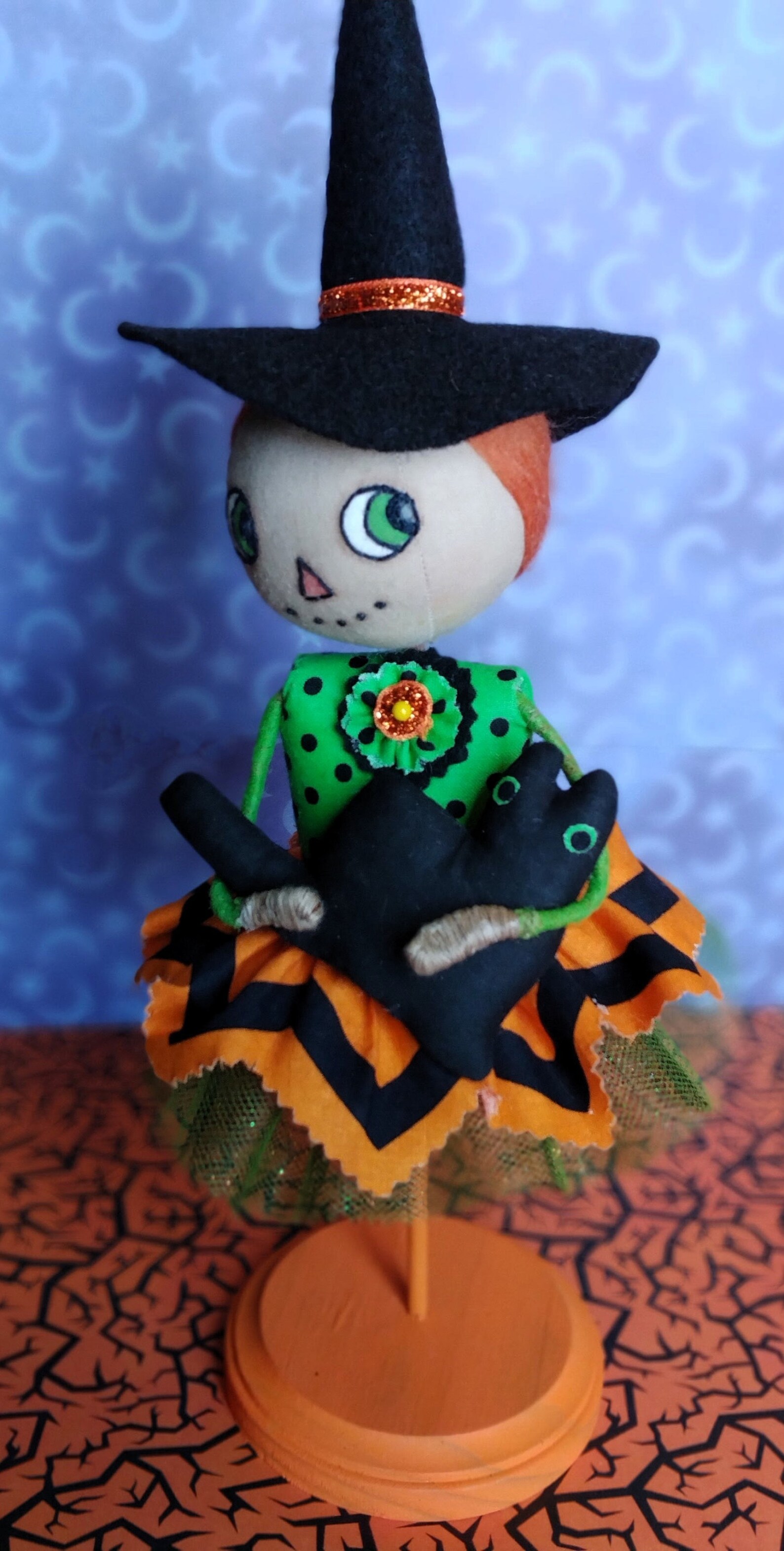 Sweet Fiona the Witch and Her Little Cat Mitch ~ OOAK ~ Collectible ...
